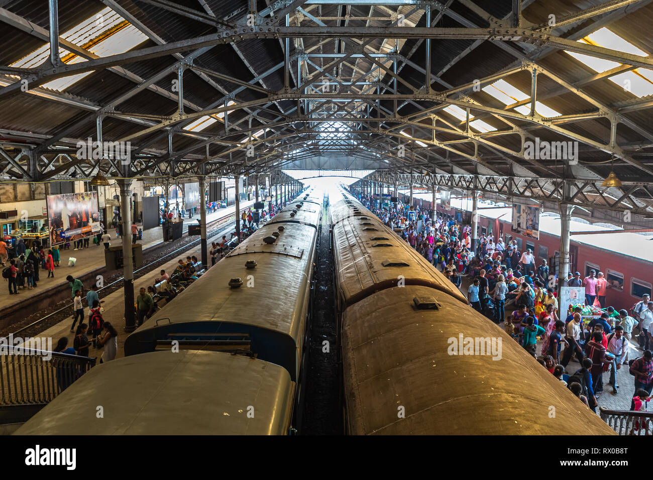 Colombo, Sri Lanka - December 19, 2018: Colombo Fort Railway Station ...