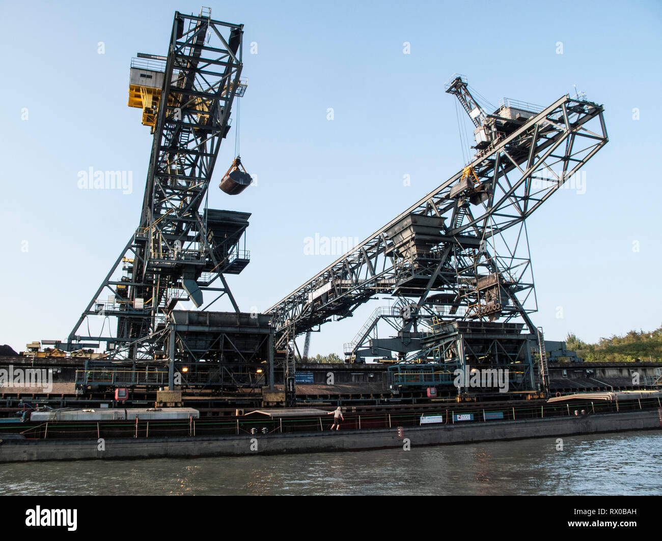 Unloading coal hi-res stock photography and images - Alamy
