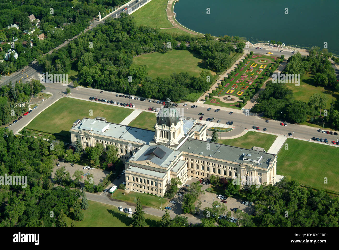 aerial, Saskatchewan Legislature, Regina, Saskatchewan Stock Photo - Alamy
