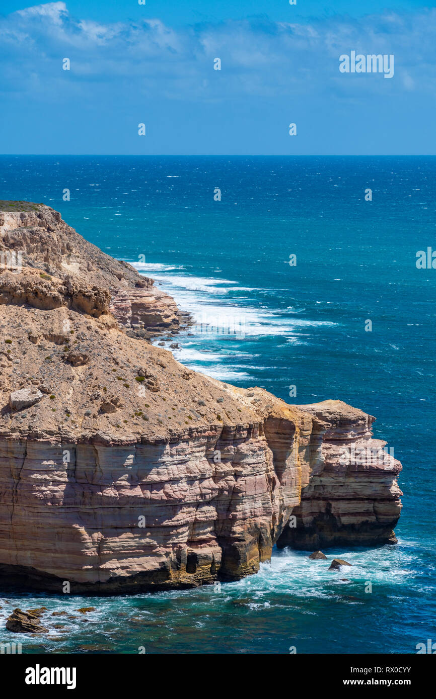 Coast line Kalbarri National Park Island Rock, Castle Cove and Natural ...