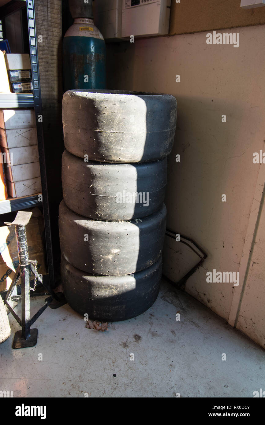Racing Car tyres Stock Photo - Alamy