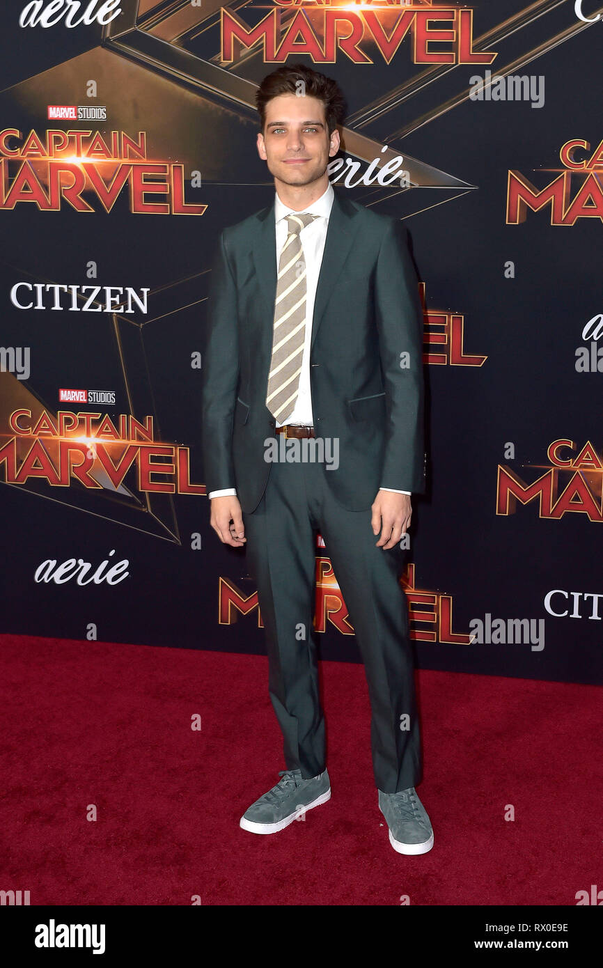 Jeff Ward attending the 'Captain Marvel' world premiere at El Captian ...