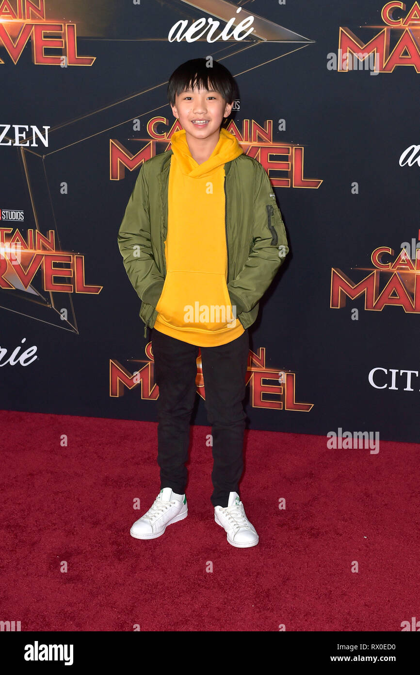 Ian Chen attending the 'Captain Marvel' world premiere at El Captian ...