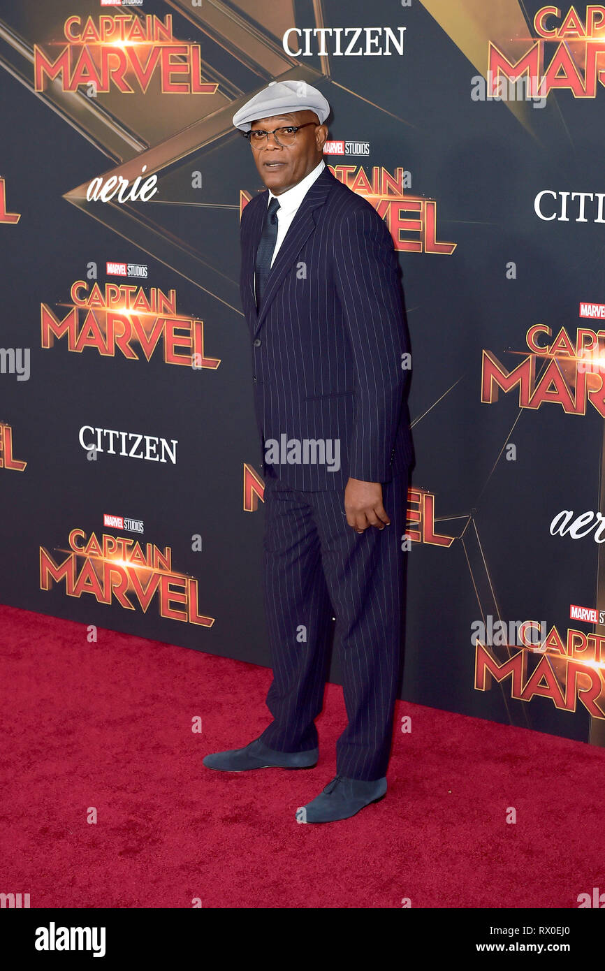 Samuel L. Jackson attending the 'Captain Marvel' world premiere at El ...