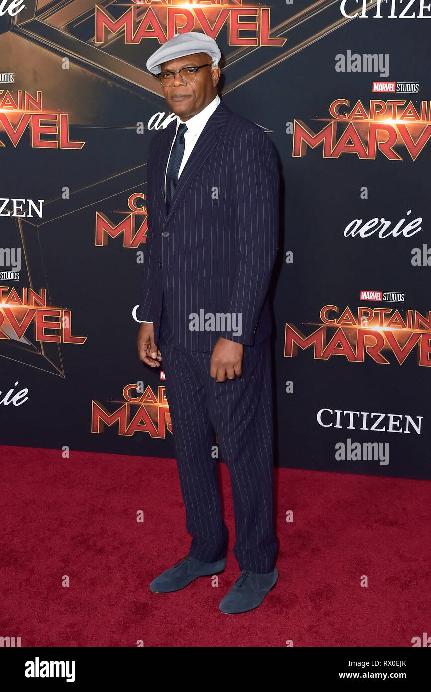 Samuel L. Jackson attending the 'Captain Marvel' world premiere at El ...
