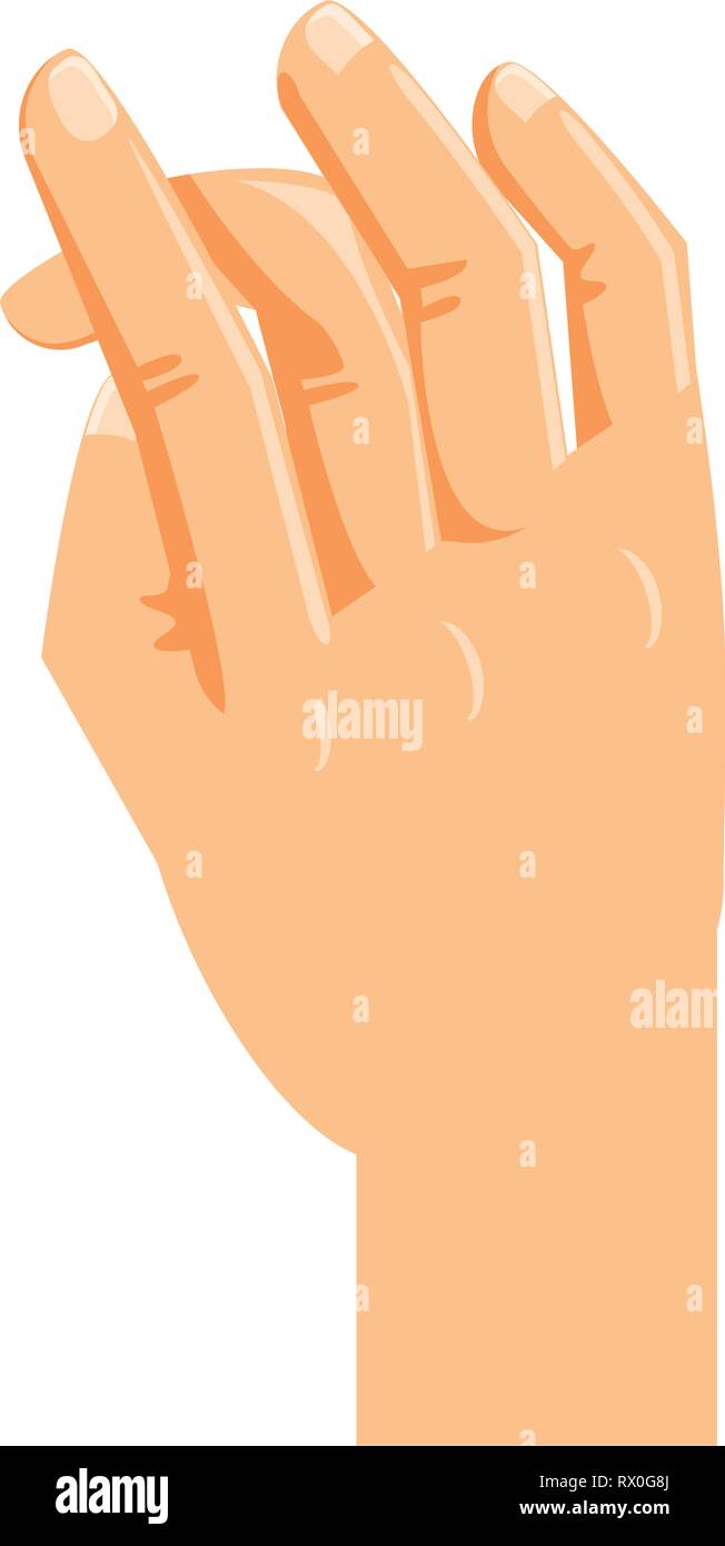 hand human isolated icon vector illustration design Stock Vector Image ...