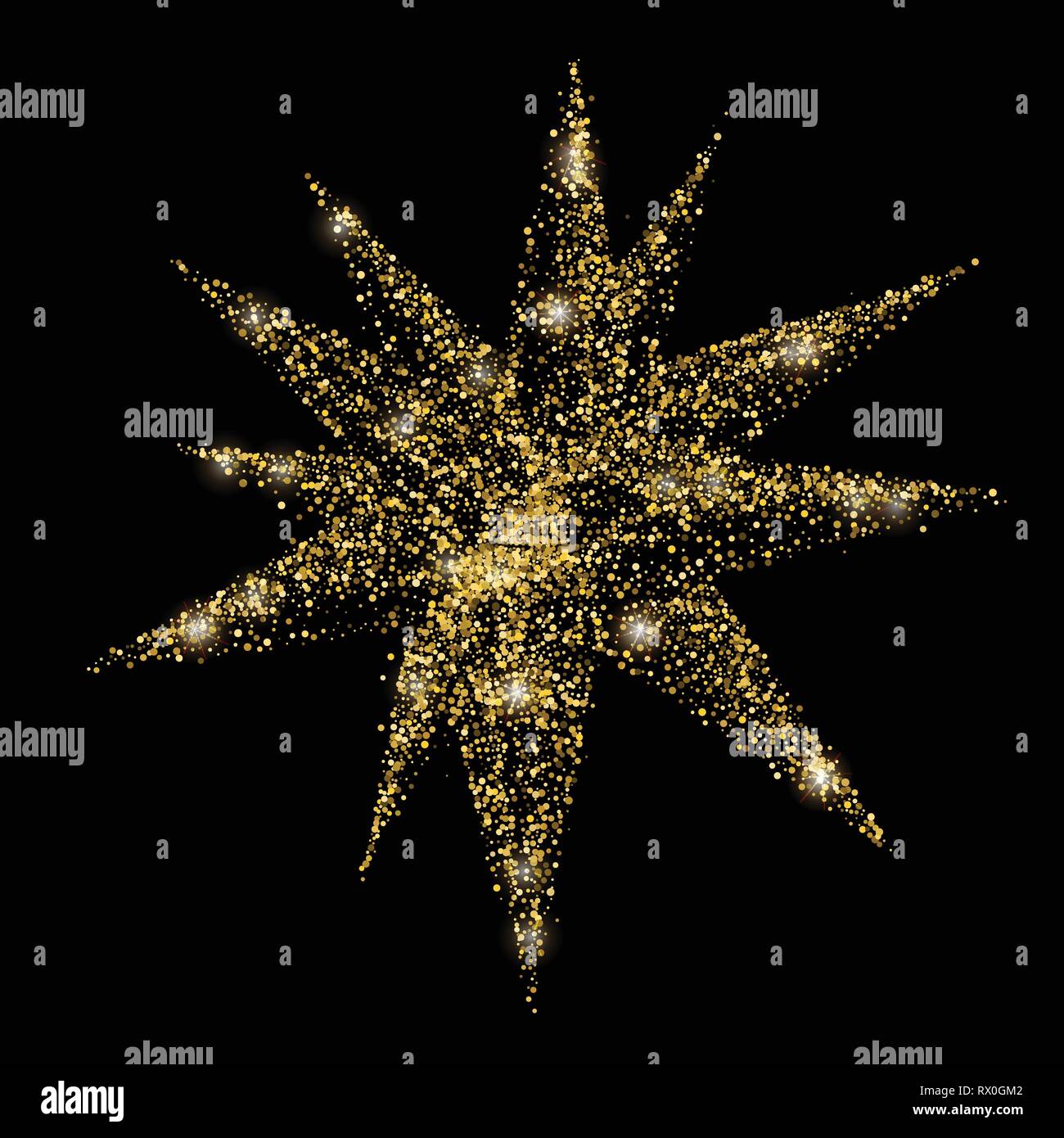 Gold glittery award star hi-res stock photography and images - Alamy