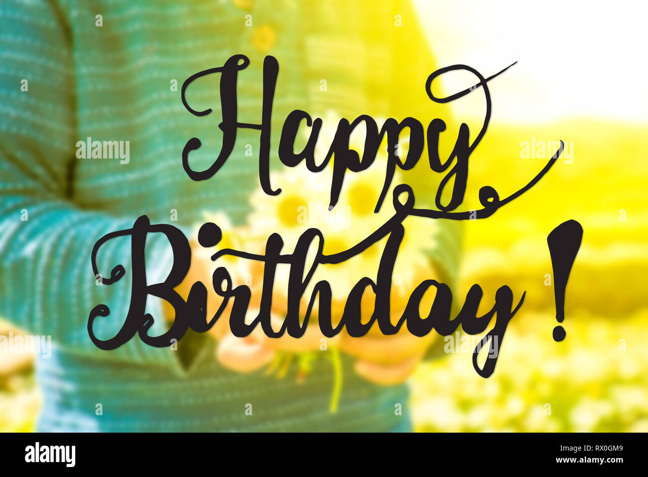 Birthday calligraphy hi-res stock photography and images - Alamy