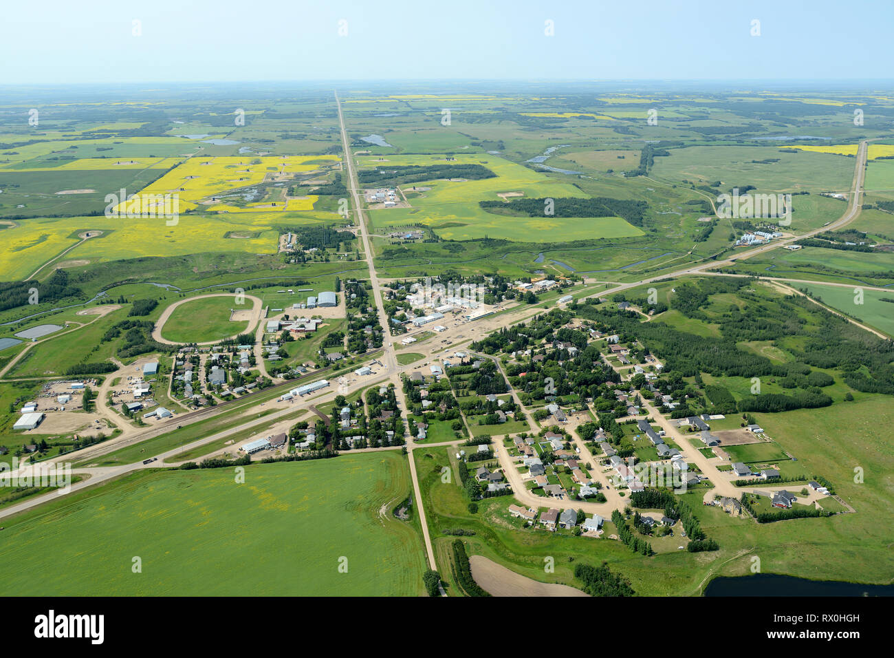aerial, Turtleford, Saskatchewan Stock Photo - Alamy