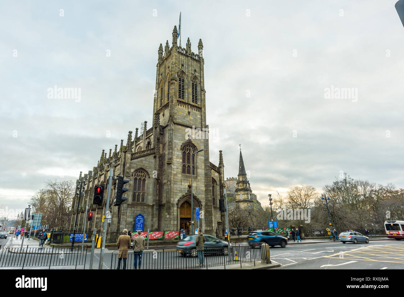 St John the Evangelist Episcopal Church on Princes Street, Edinburgh ...