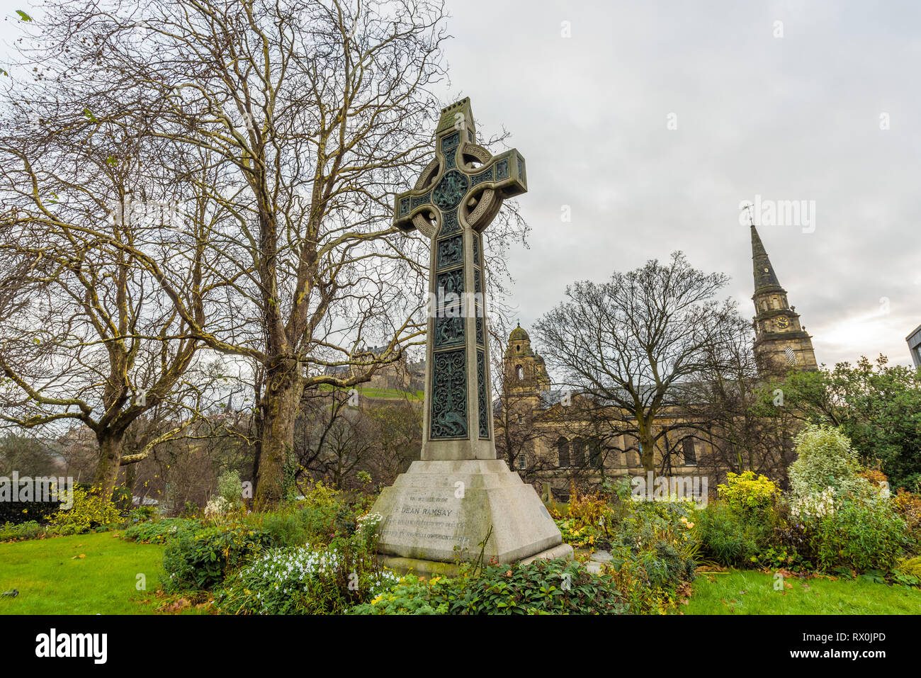 Dean Ramsay Memorial Cross in Princes Street Gardens, Edinburgh ...