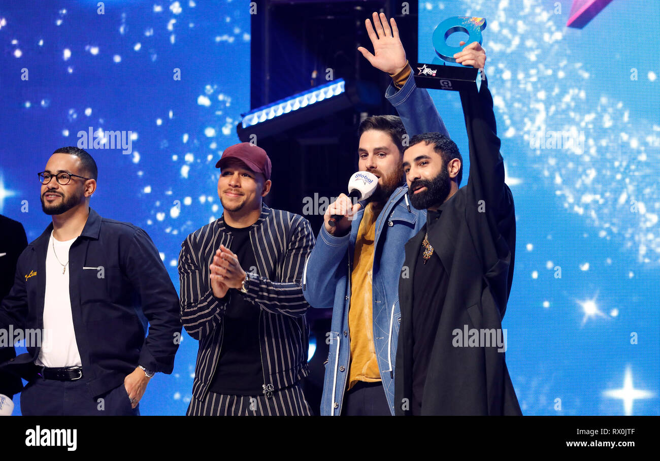 Kesi Dryden, Amir Amor, Piers Aggett of Rudimental and Dan Caplen with ...