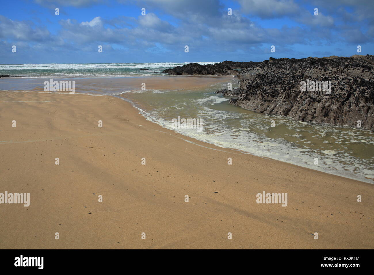 Treyarnon bay, North Cornwall, England, UK Stock Photo - Alamy