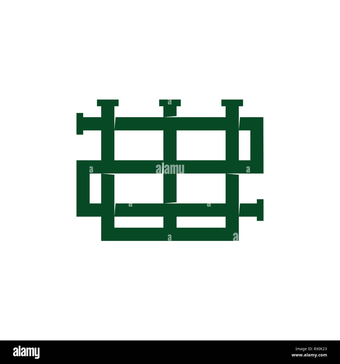 letters w2 simple linked geometric logo vector Stock Vector Image & Art ...