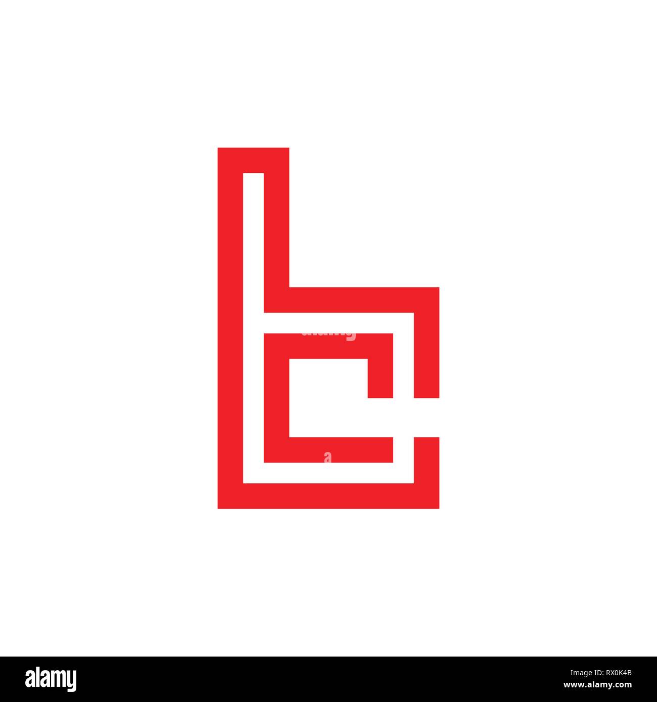 letters bc simple stripes line logo vector Stock Vector Image & Art - Alamy