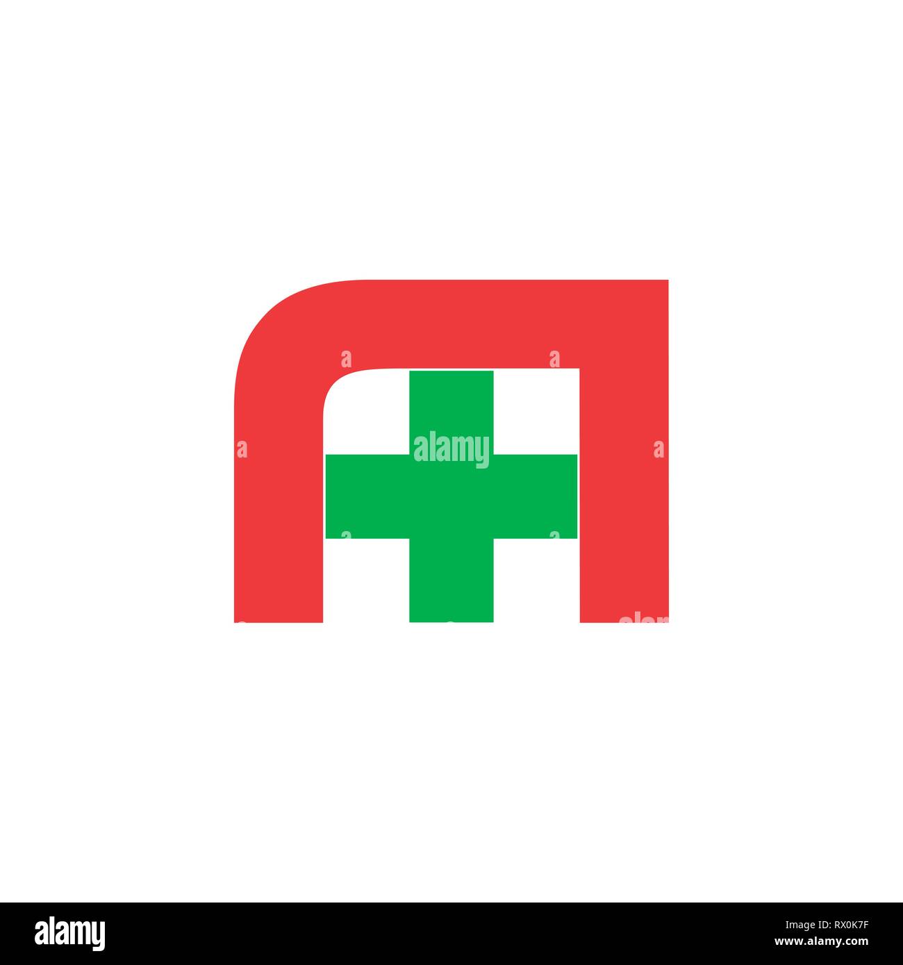 letter mn plus medical logo vector Stock Vector Image & Art - Alamy