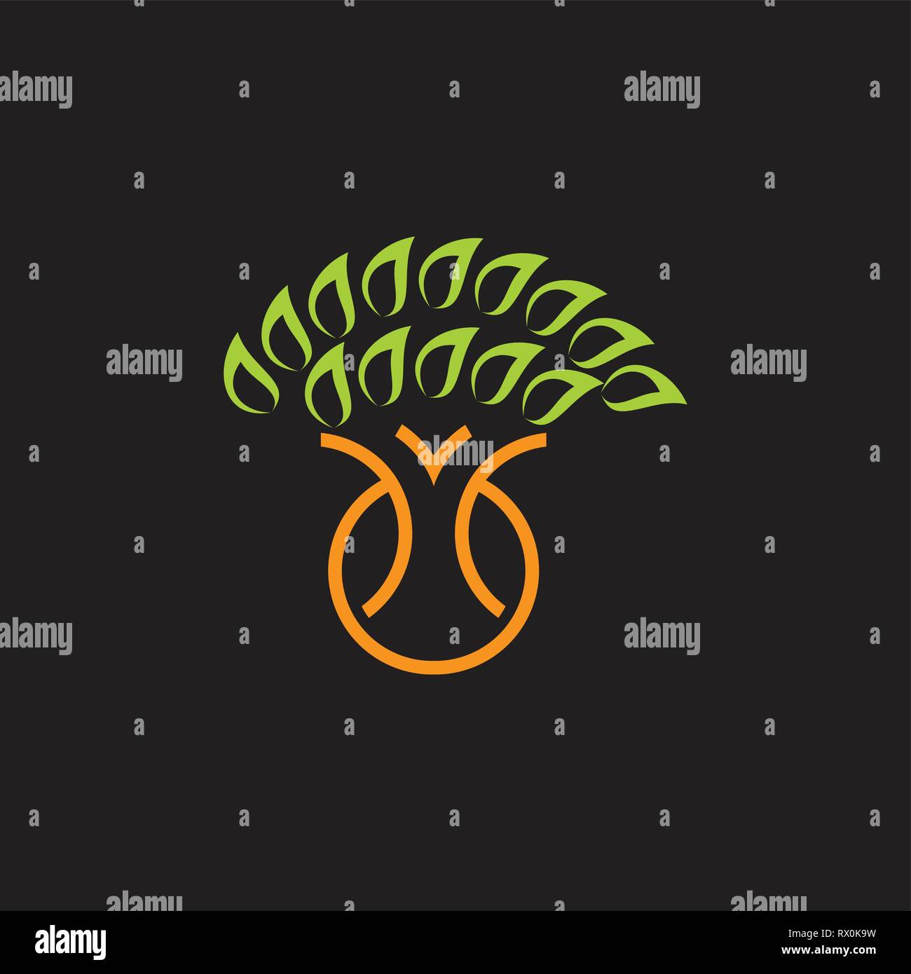 Transparent tree logo design Stock Vector Images - Alamy