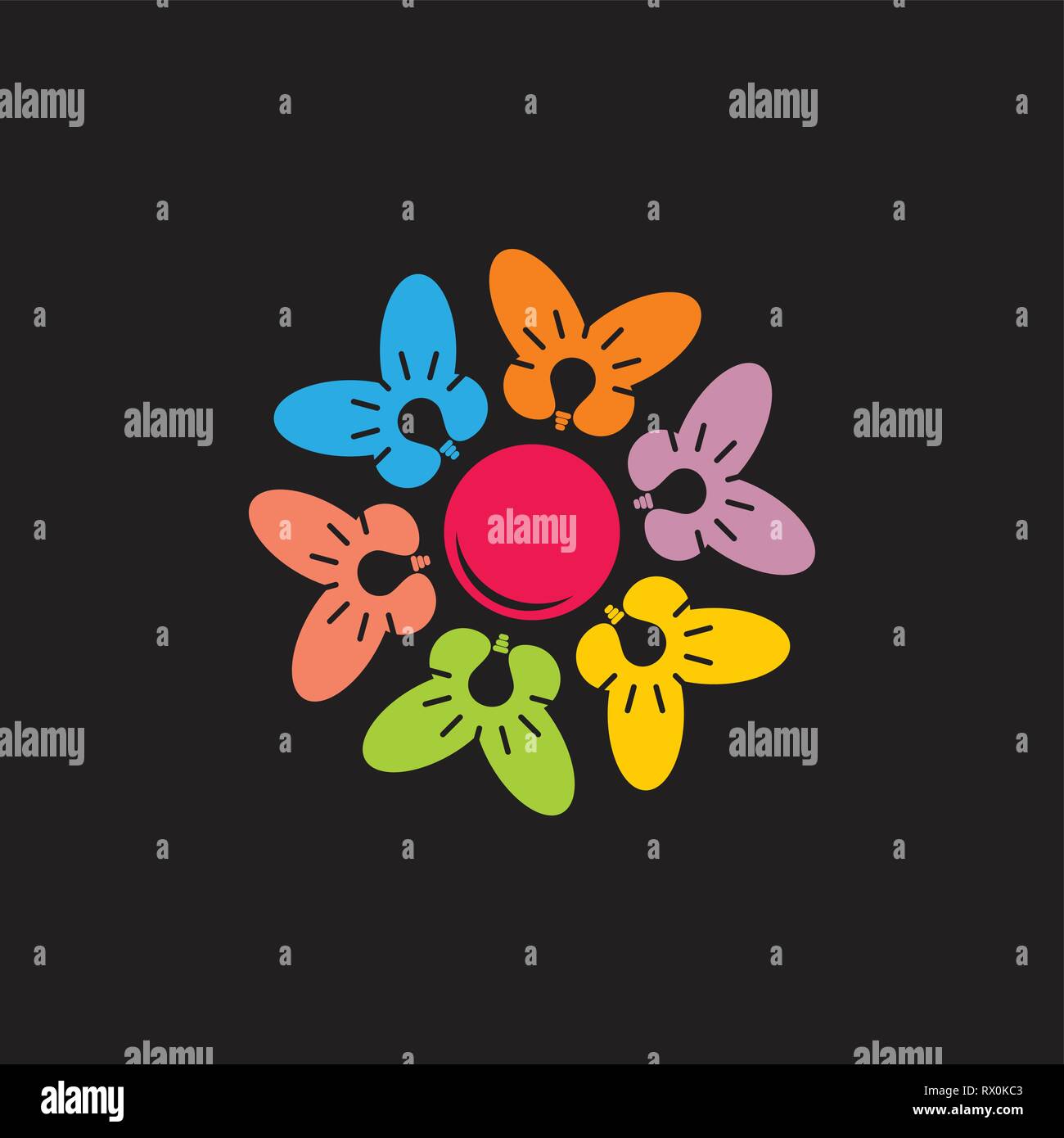 Circle of stars logo hi-res stock photography and images - Alamy