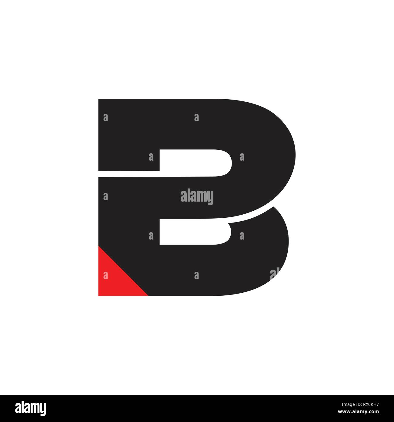 simple geometric letter pb logo vector Stock Vector Image & Art - Alamy