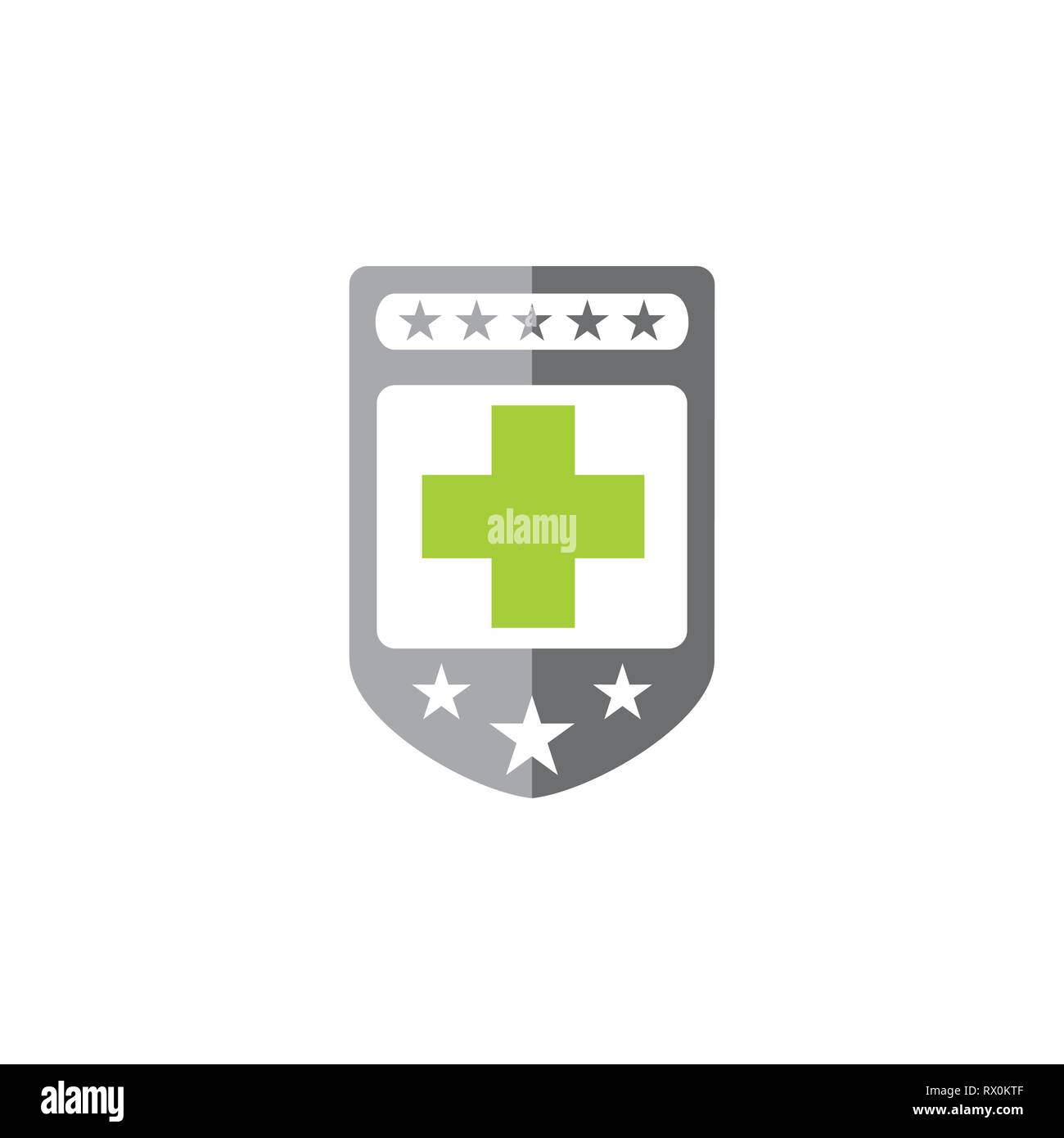 medical star shield emblem logo vector Stock Vector Image & Art - Alamy