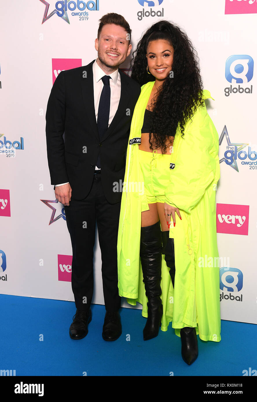 Will Manning (left) and Mabel at The Global Awards 2019 with Very.co.uk ...