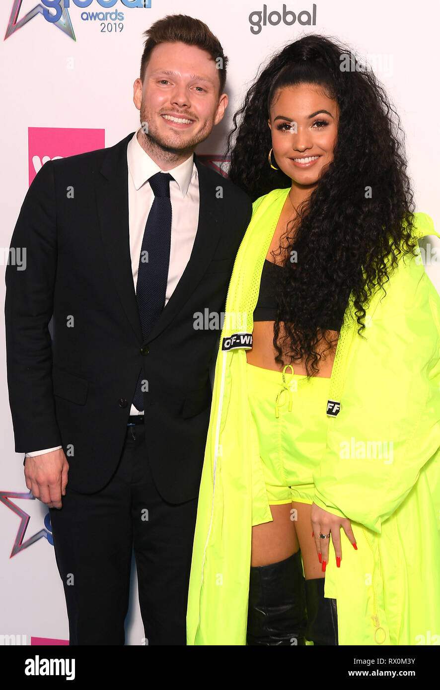 Will Manning (left) and Mabel at The Global Awards 2019 with Very.co.uk ...