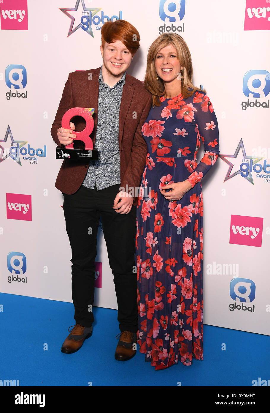 Joshua Hill wins The Very Award, with presenter Kate Garraway at The ...