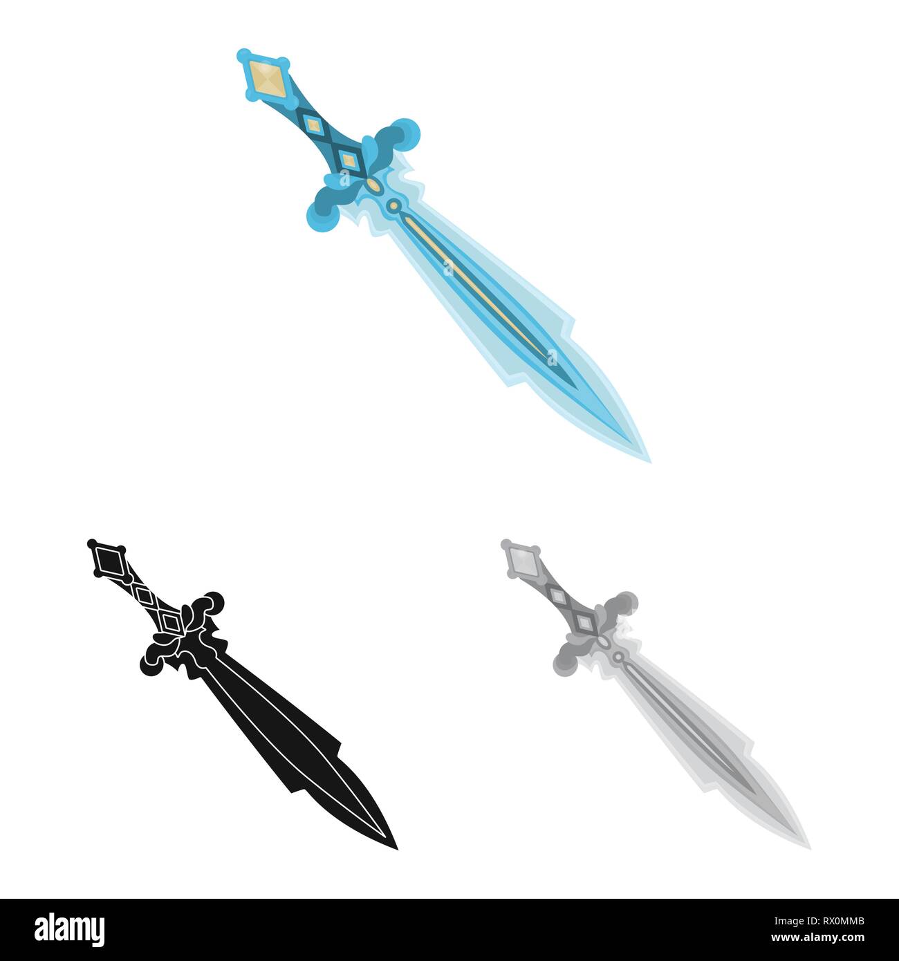 Glass dagger Stock Vector Images - Alamy