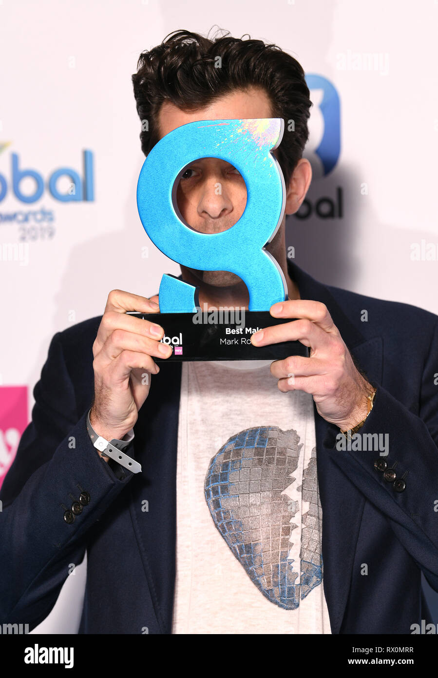 Mark Ronson wins the Best Male award at The Global Awards 2019 with ...
