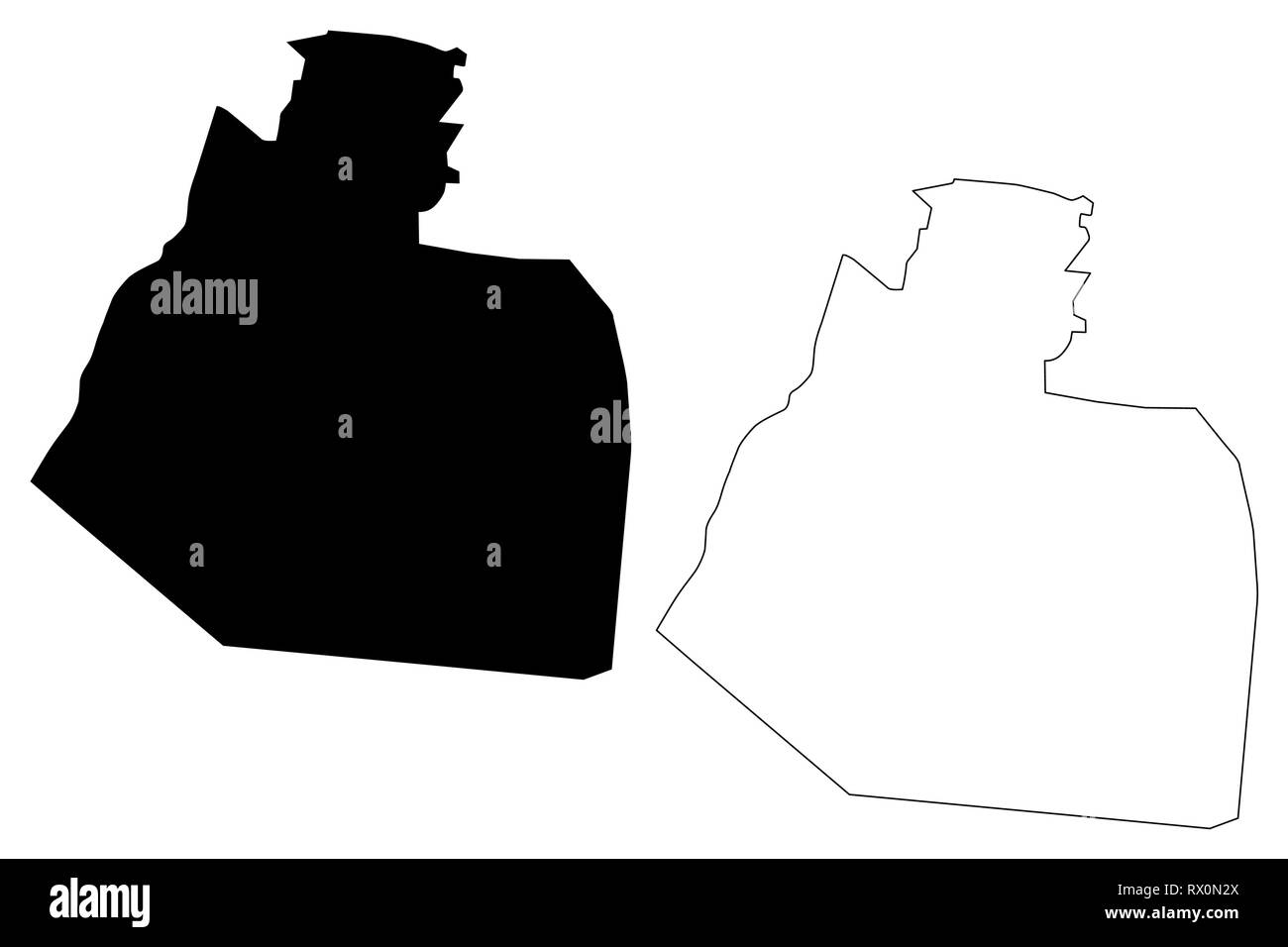 Muthanna Governorate (Republic of Iraq, Governorates of Iraq) map ...