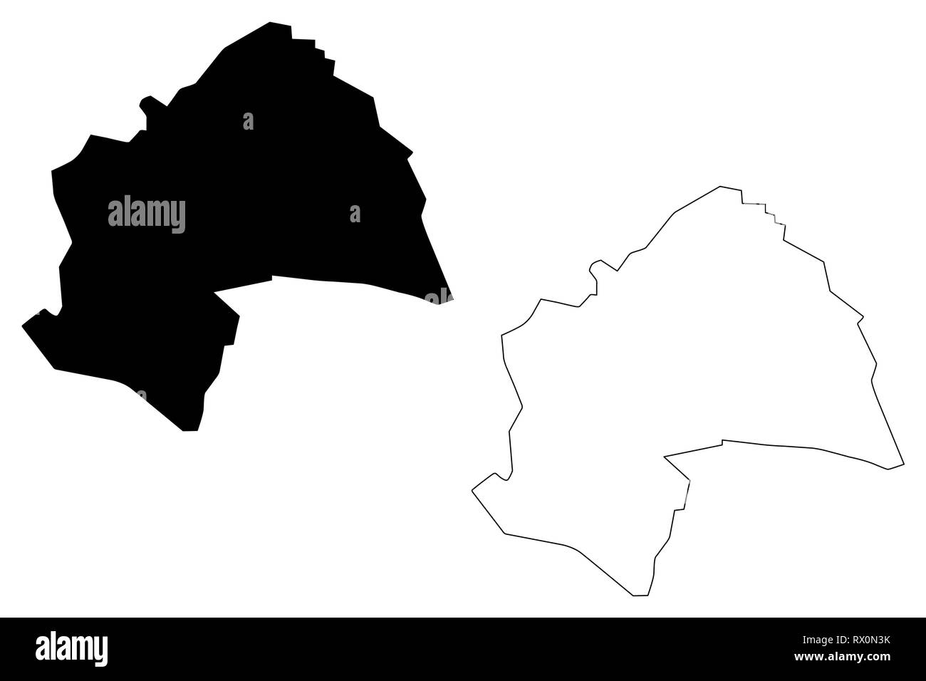 Al-Qadisiyah Governorate (Republic of Iraq, Governorates of Iraq) map ...