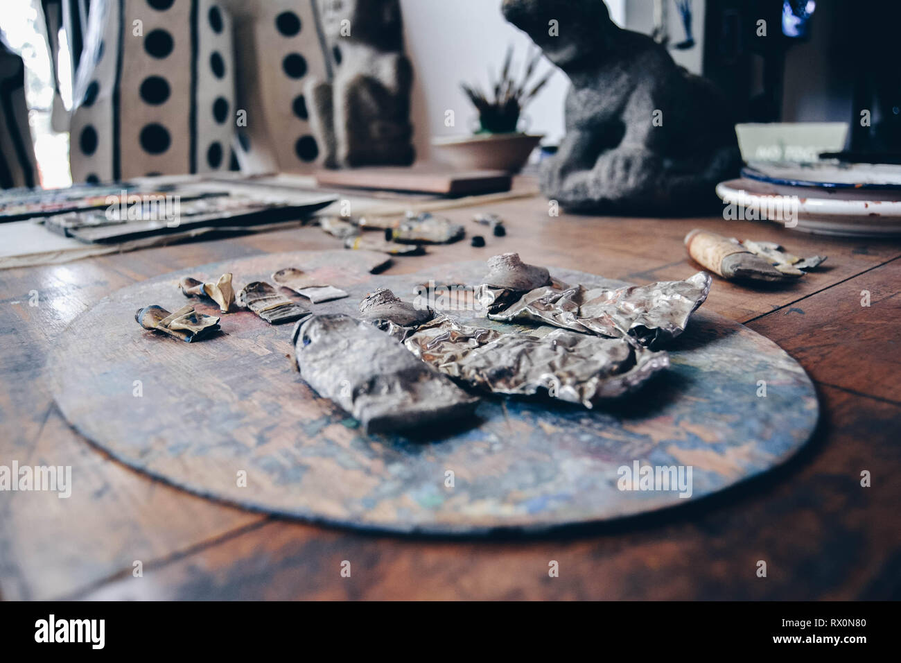 Color palette of Diego Rivera Stock Photo - Alamy