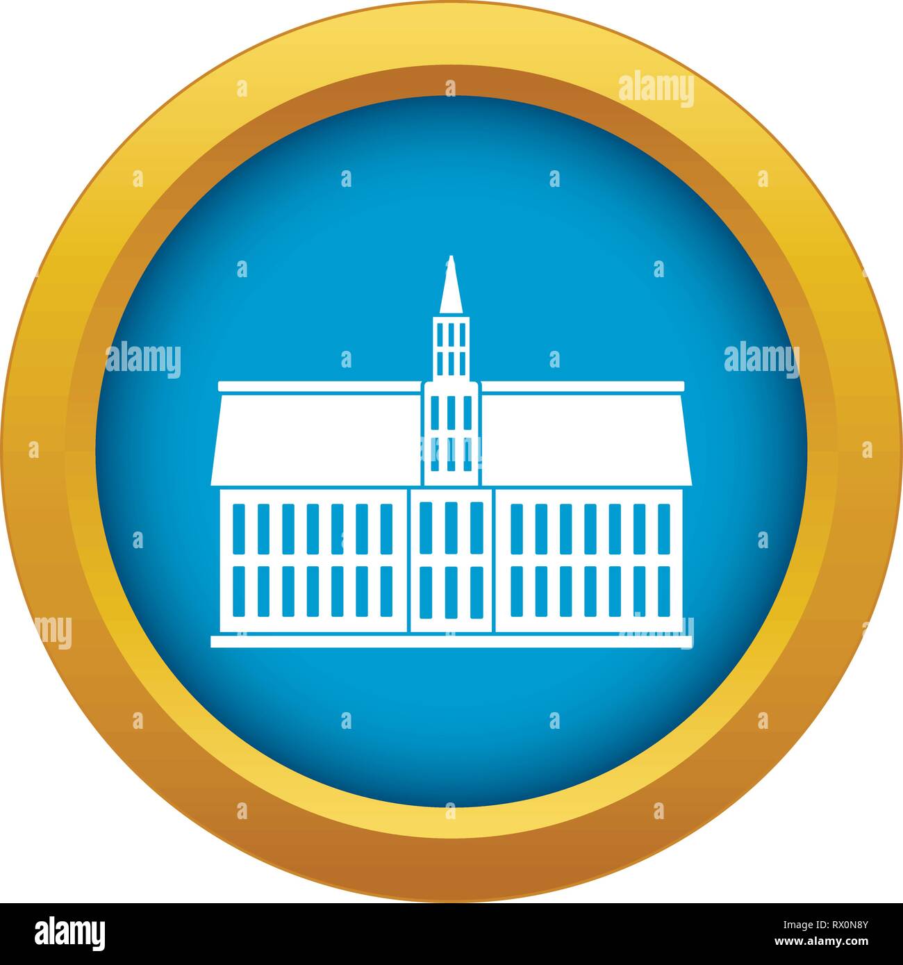 Building icon blue vector isolated Stock Vector Image & Art - Alamy