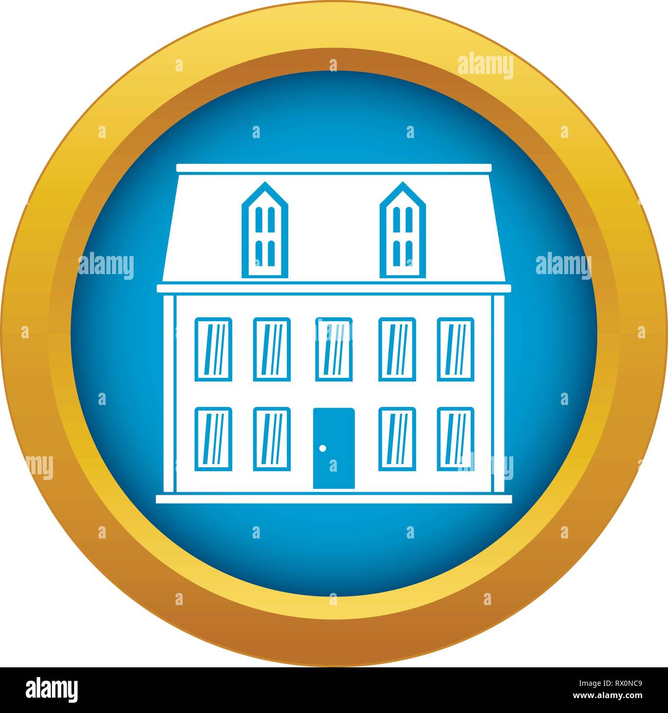 House icon blue vector isolated Stock Vector Image & Art - Alamy