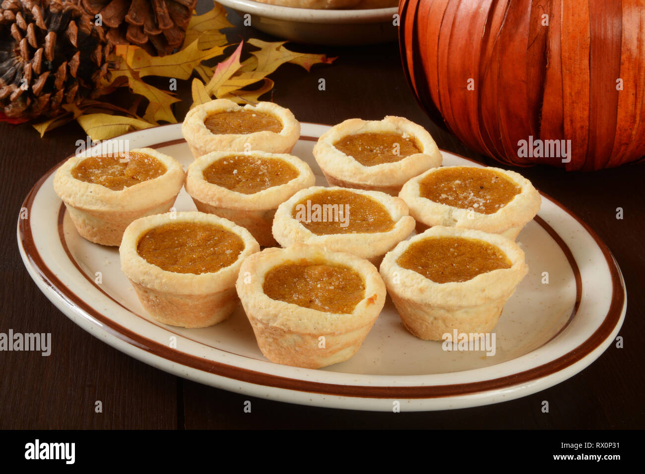 Mini pumpkin pecan pies hi-res stock photography and images - Alamy