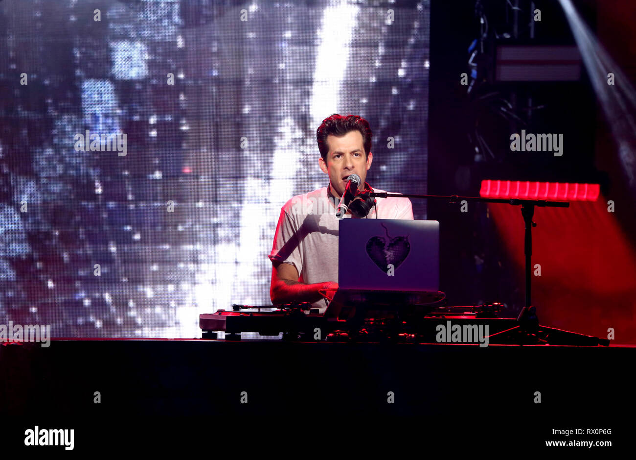 Mark Ronson performs on stage during The Global Awards 2019 with Very ...