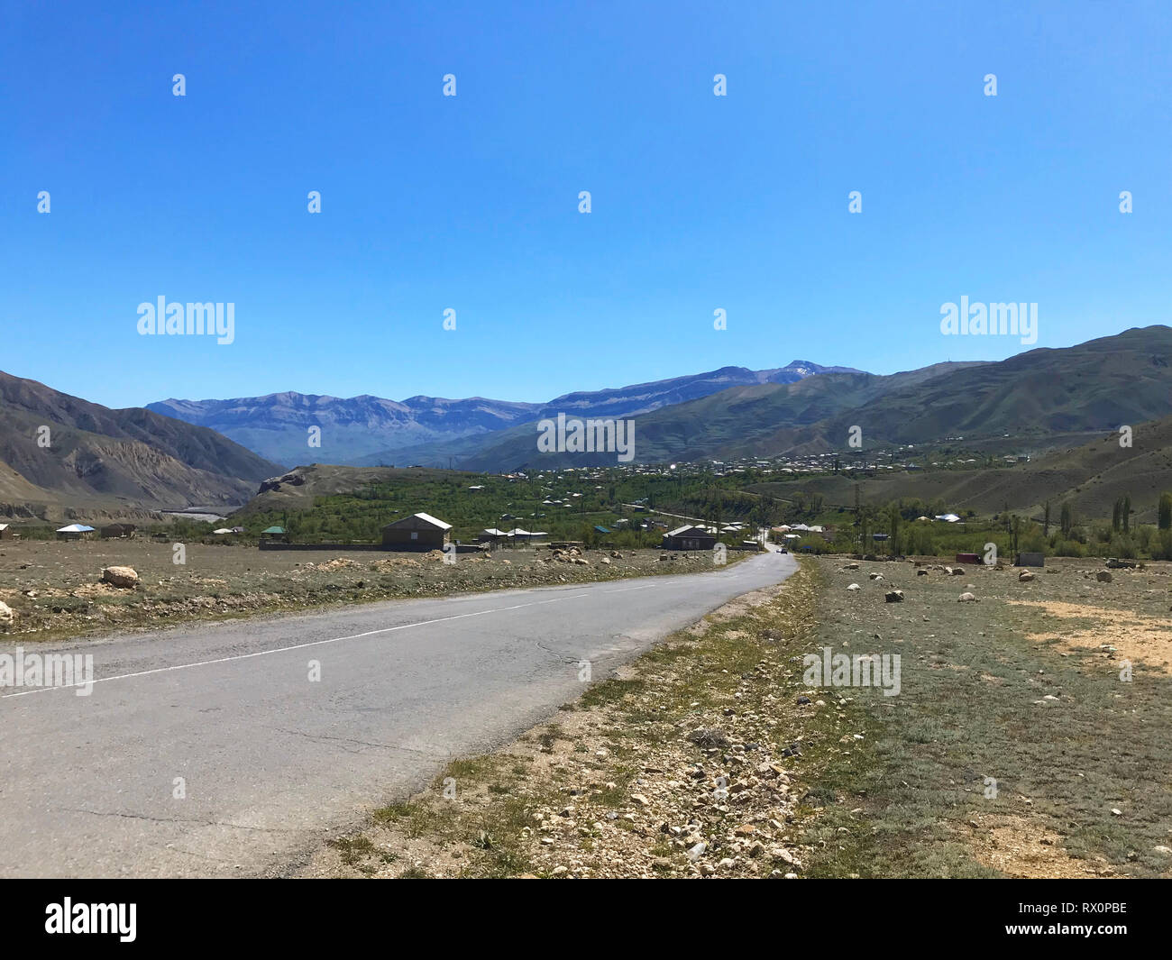 Mountain peak range landscape. Green mountain range view Stock Photo ...