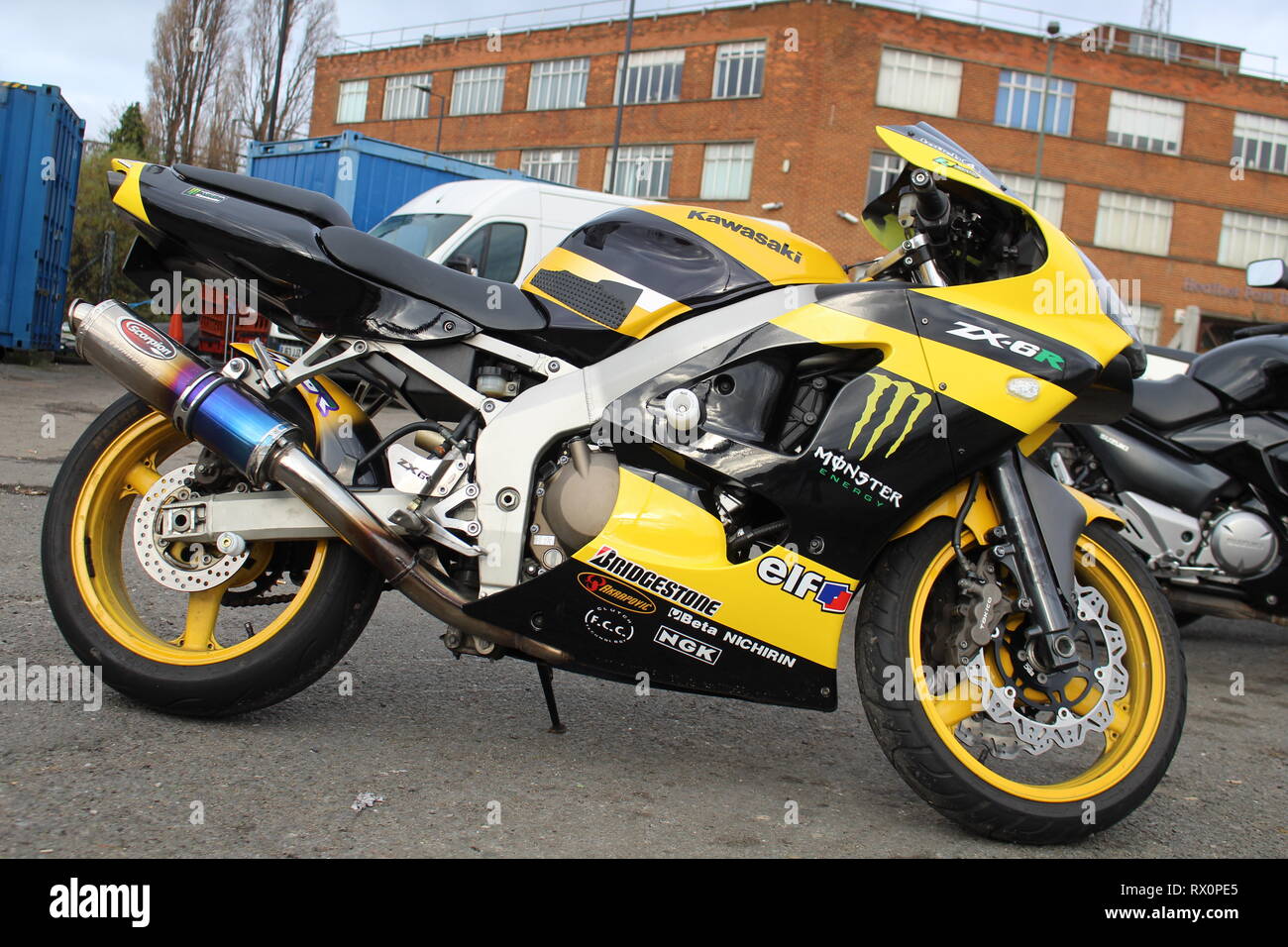 Motorcycles at the Ace Cafe, London Stock Photo - Alamy