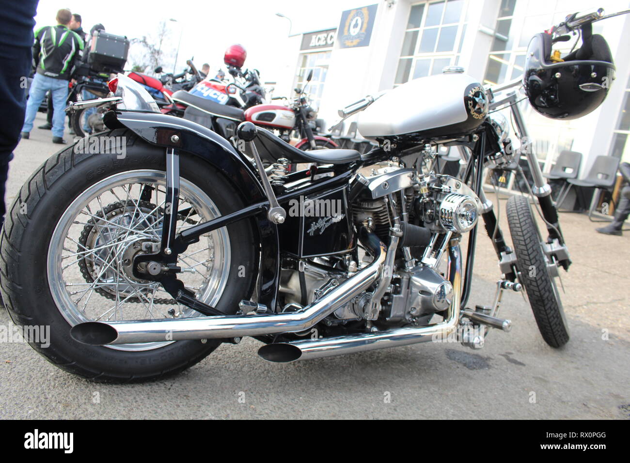 Motorcycles at the Ace Cafe, London Stock Photo - Alamy