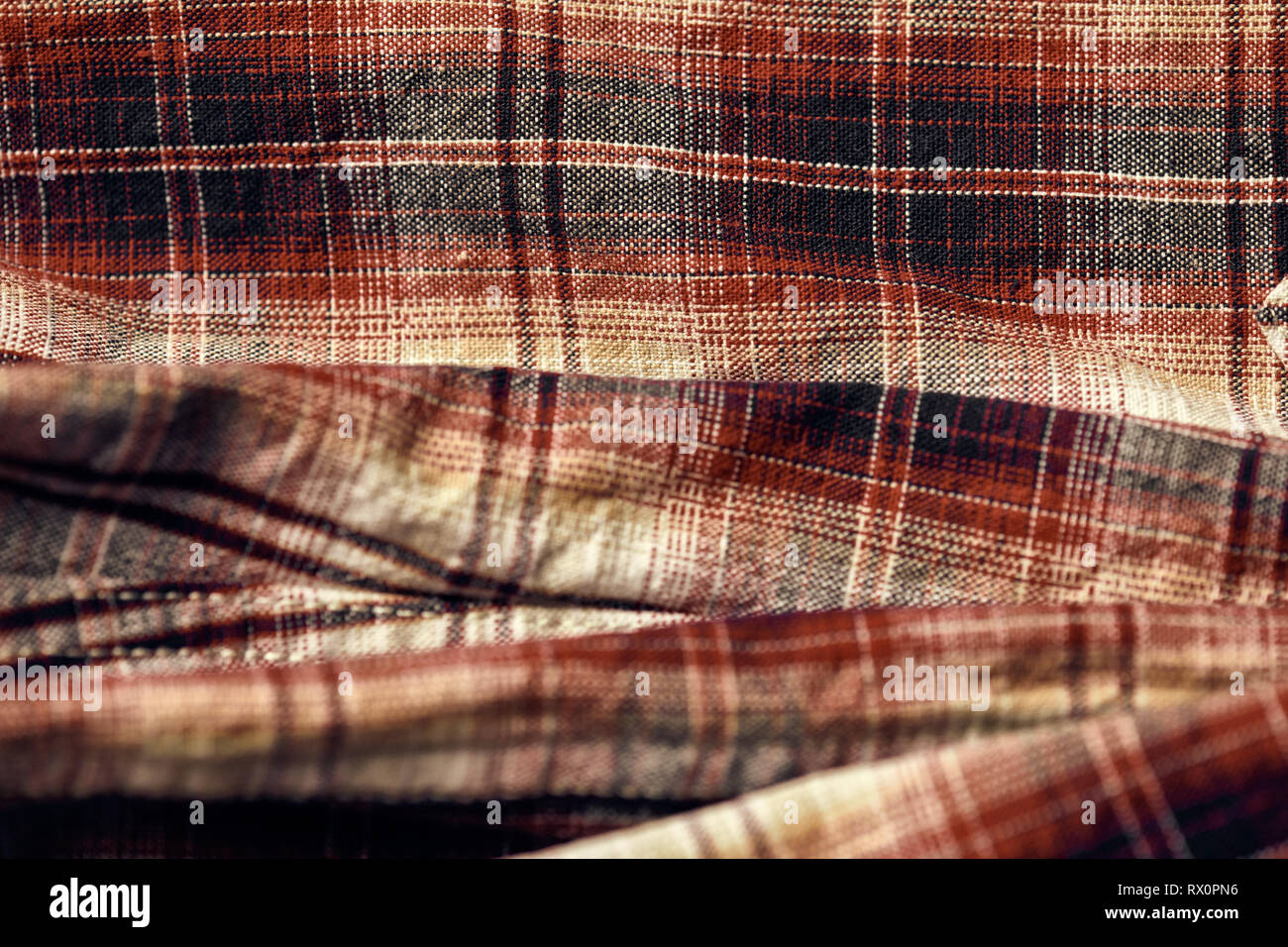 checkered fabric close up for texture or background Stock Photo - Alamy