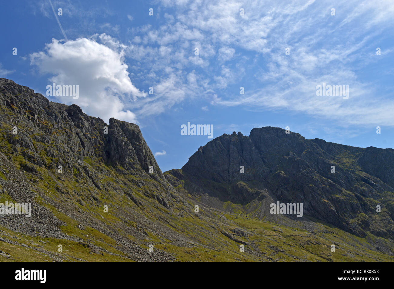 View from Brown Toungue path of Lords Rake and Symonds Knott Stock ...