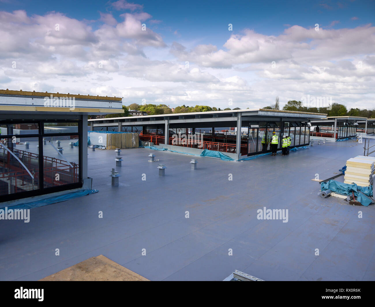 Construction of Thistley Hough Academy, Penkhull, Stoke-on-Trent, UK ...