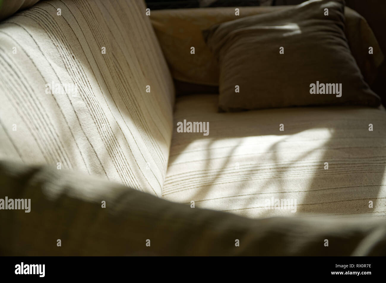 Falling light and shadow on sofa, bedroom background Stock Photo - Alamy