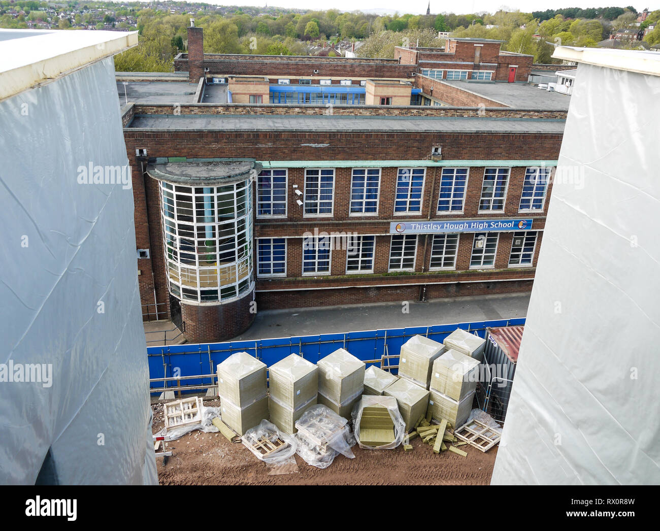 Construction of Thistley Hough Academy, Penkhull, Stoke-on-Trent, UK ...