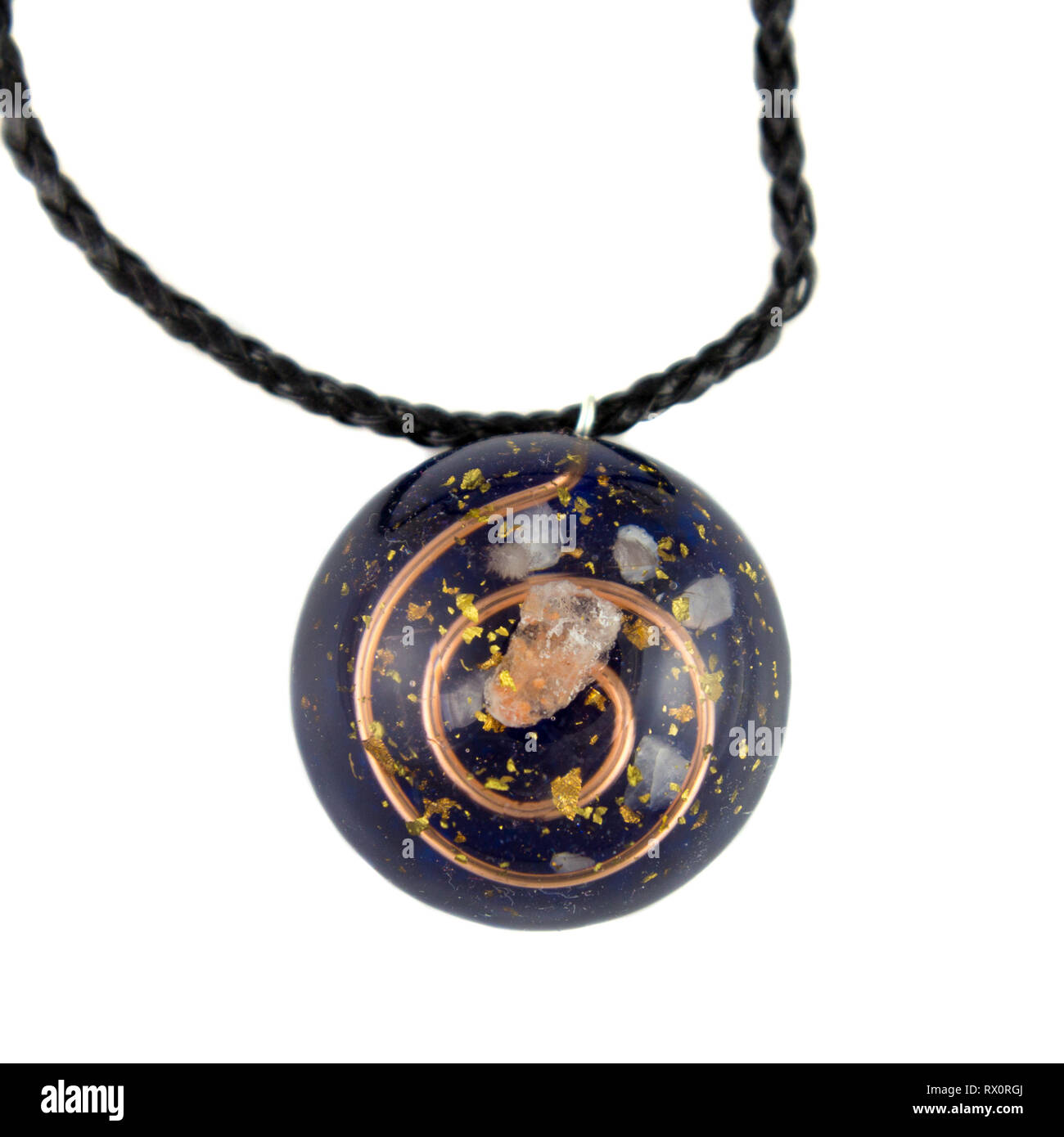 Handmade orgonite pendant Stock Photo - Alamy