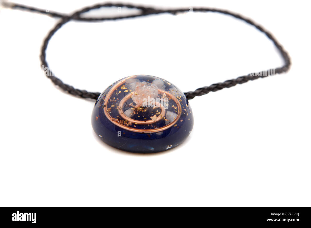 Handmade orgonite pendant Stock Photo - Alamy