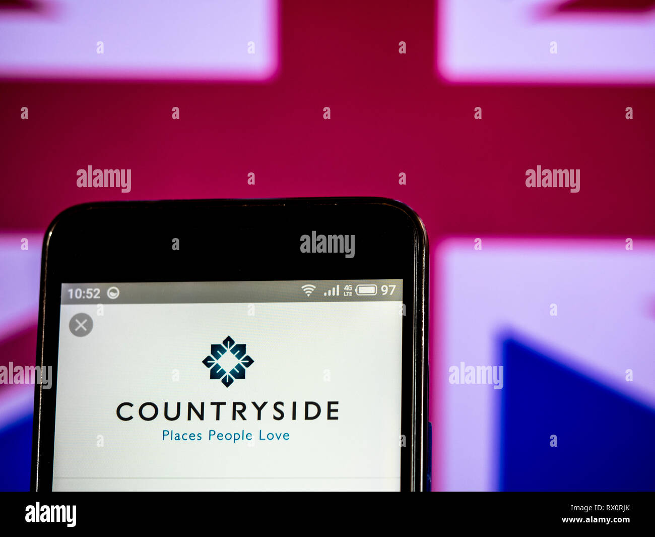Countryside Properties company logo seen displayed on smart phone Stock ...