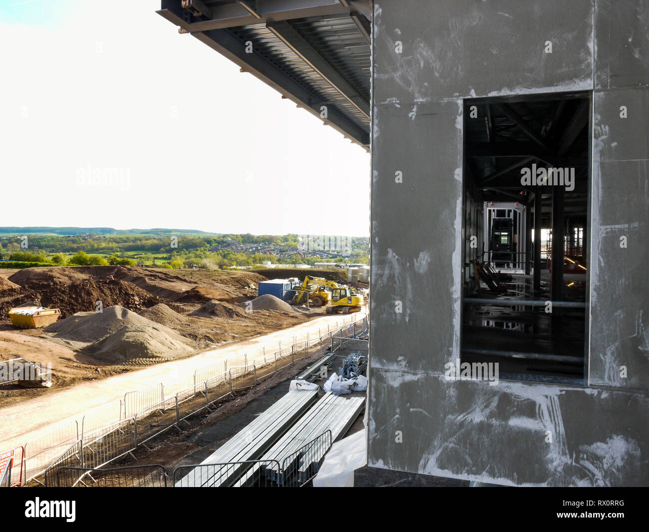 Construction of Thistley Hough Academy, Penkhull, Stoke-on-Trent, UK ...