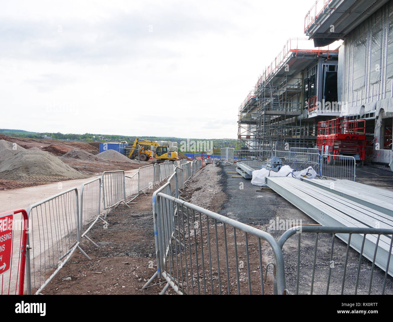 Construction of Thistley Hough Academy, Penkhull, Stoke-on-Trent, UK ...