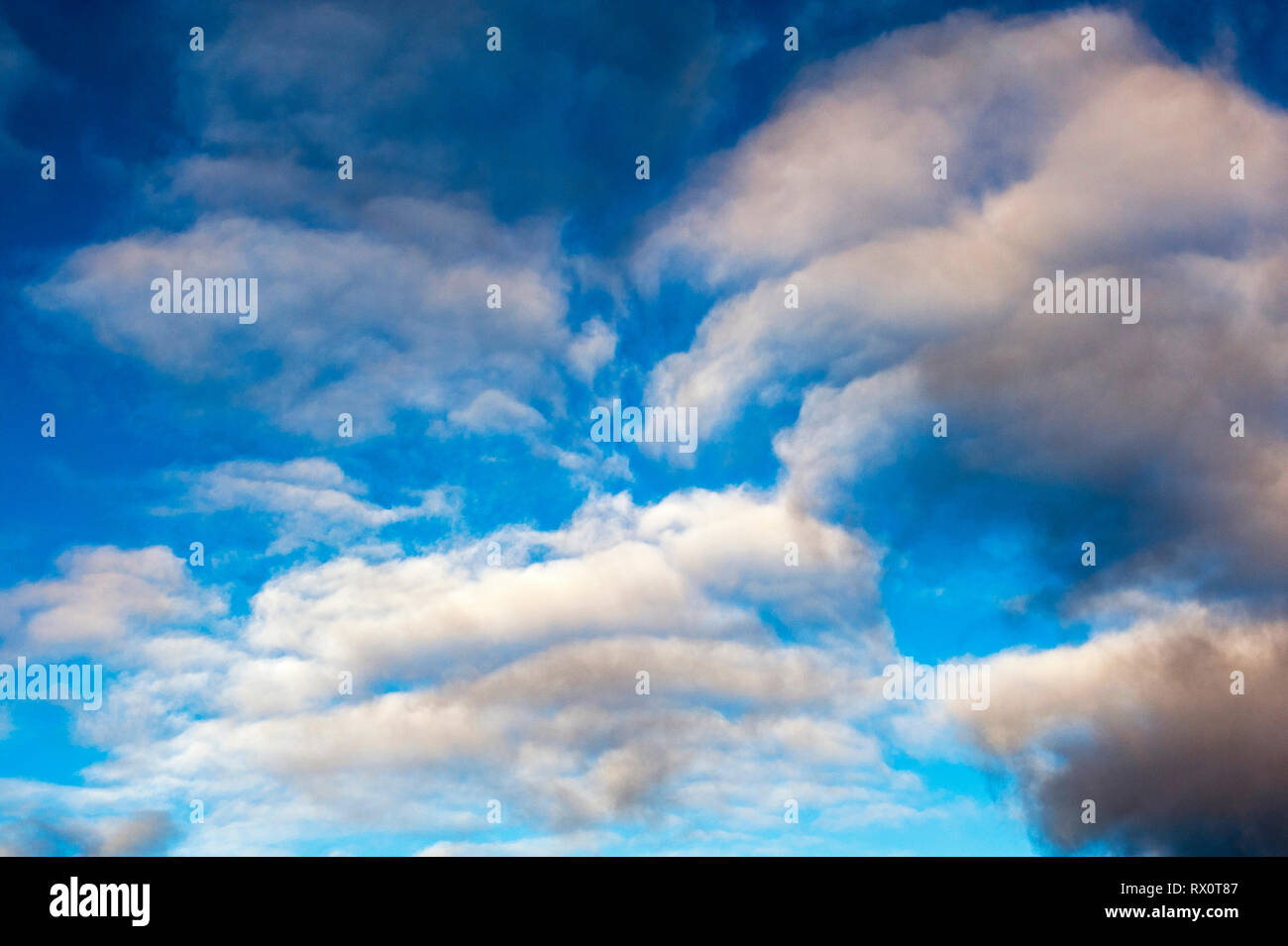 Cumulus Clouds with vertical growth Stock Photo - Alamy